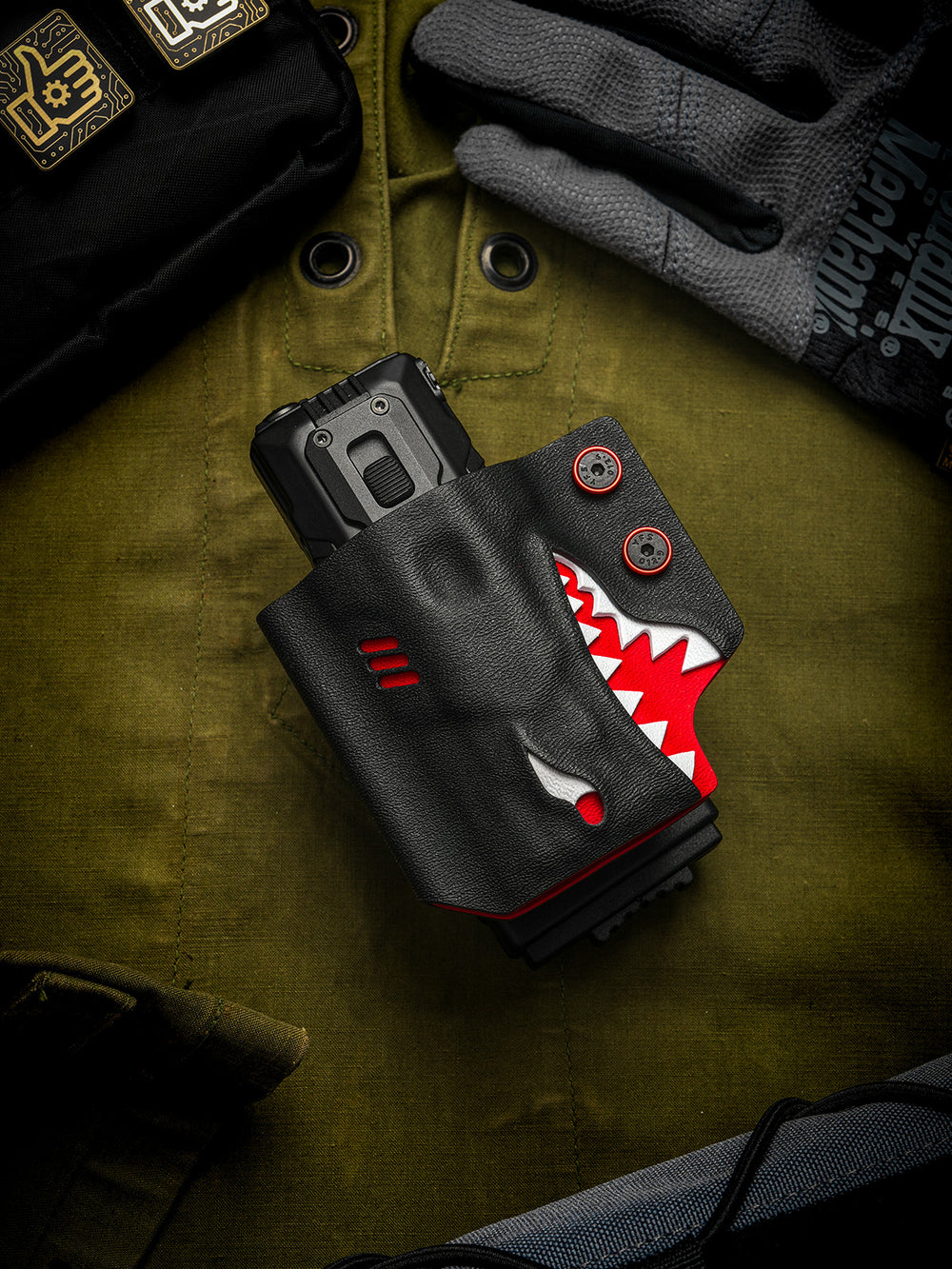 TacticalGeek TX13 Flashlight Sheath for Nitecore EDC37 (Craftsman Handmade)