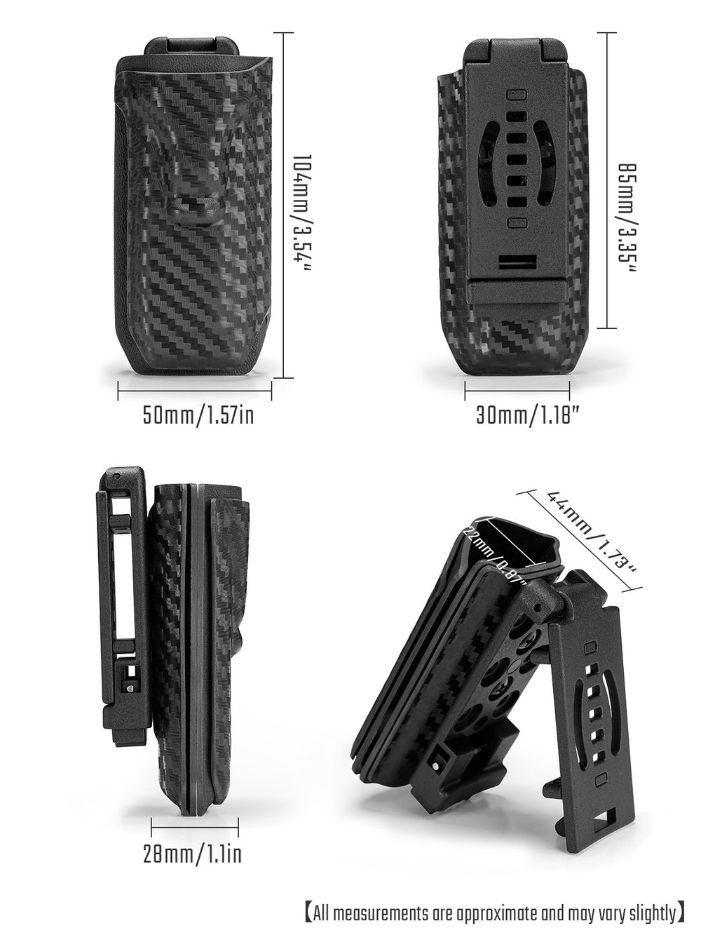 TX5 Flashlight Sheath for Nitecore EDC25 & EDC27 Flashlight with Back